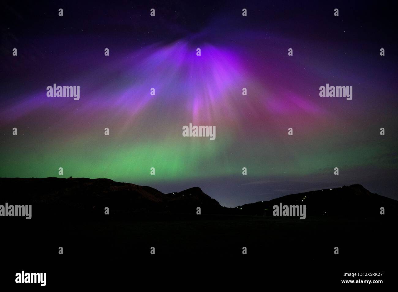 The aurora borealis, also known as the northern lights, above Arthur’s ...