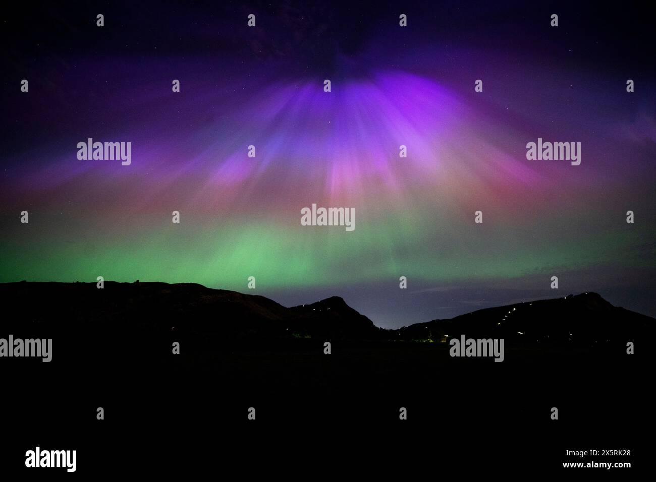 The aurora borealis, also known as the northern lights, above Arthur’s ...