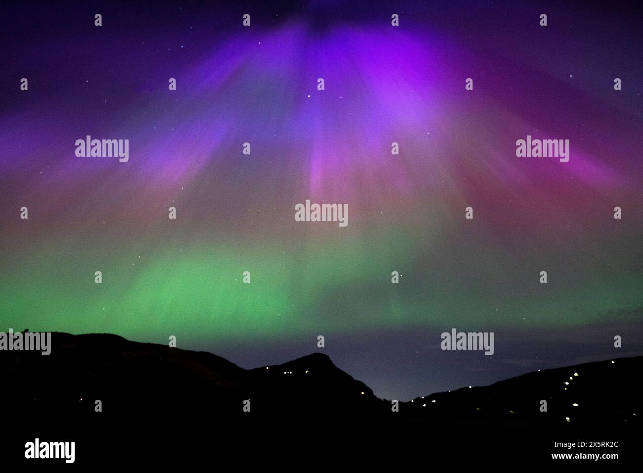 The aurora borealis, also known as the northern lights, above Arthur’s ...