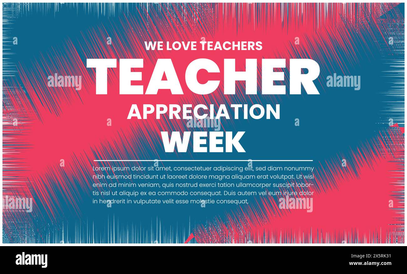 Teacher Appreciation Week design templet Stock Vector Image & Art - Alamy