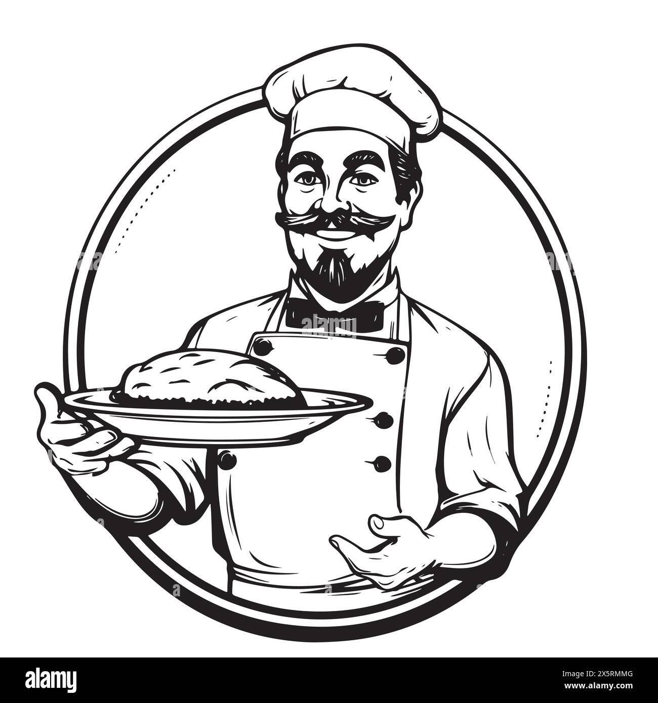 Portrait of restaurants smiling chef in working uniform. A man in a ... Portrait of restaurants smiling chef in working uniform. A man in a ...