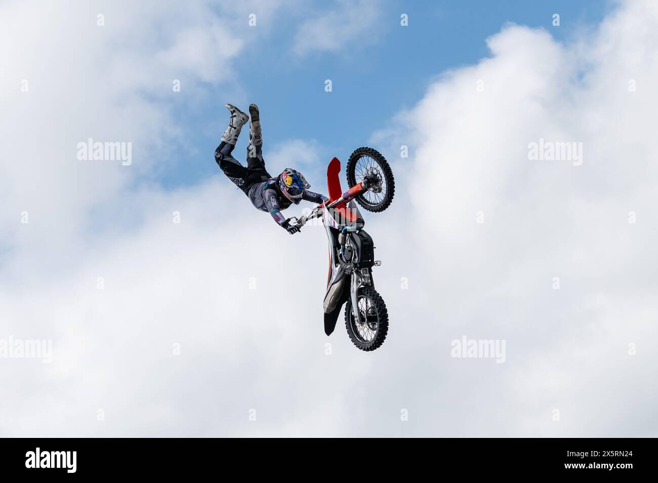 Friedrichshafen, Germany. 09th May, 2024. Luc Ackermann in action at an ...