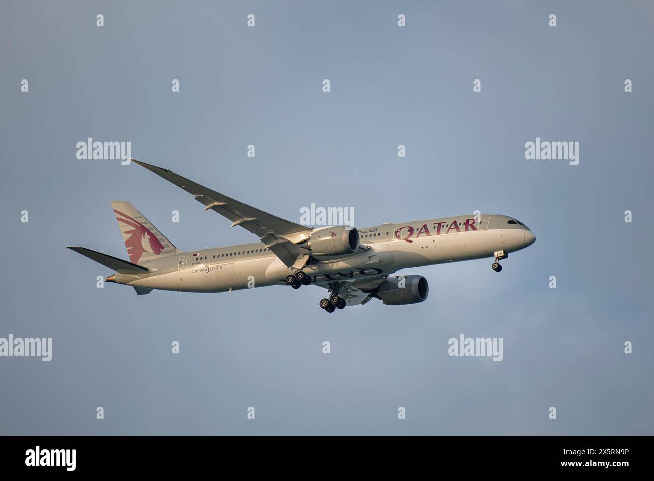 Doha, Qatar - May 05, 2024: Qatar Airways Boeing 787-9 Dreamliner ...