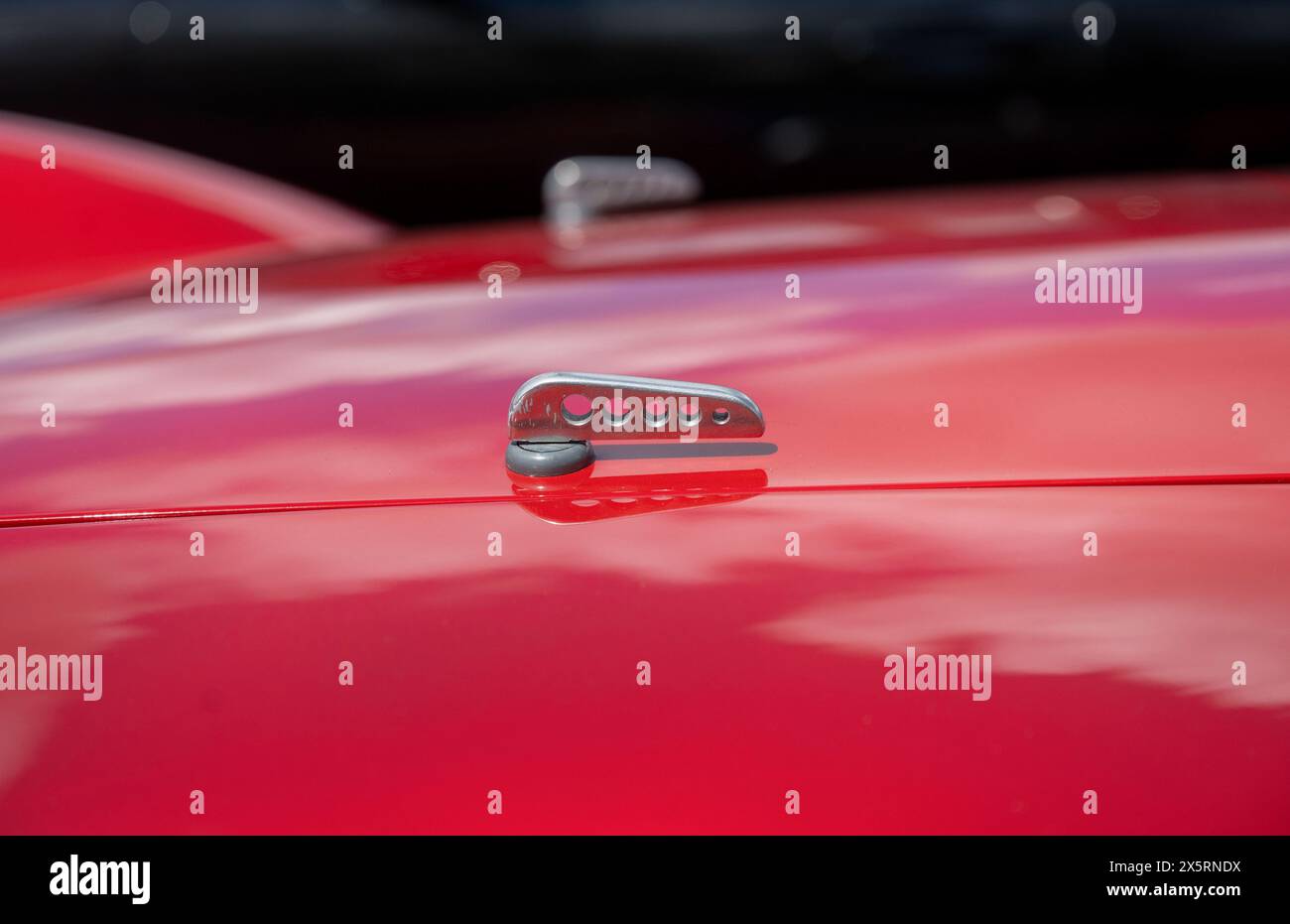 Italian car show at Brooklands museum in Surrey UK. Ferrari ...