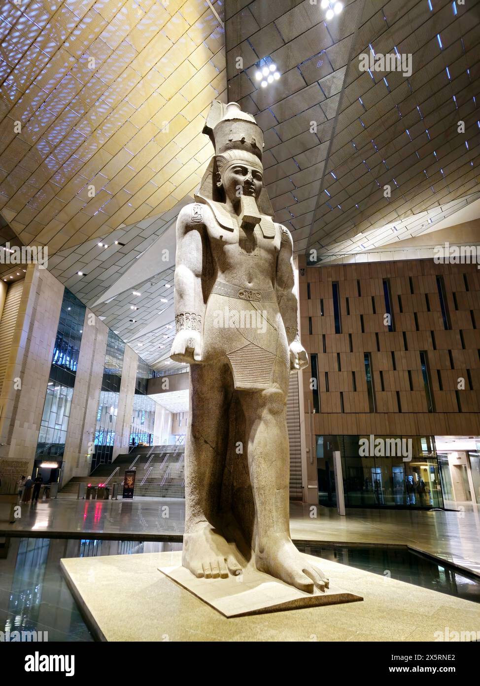Giza, Egypt, April 13 2024: Ramses II from The Grand Egyptian Museum ...