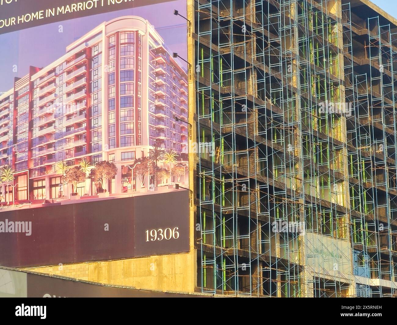 Cairo, Egypt, March 30 2024: New high rise of Marriott residence ...