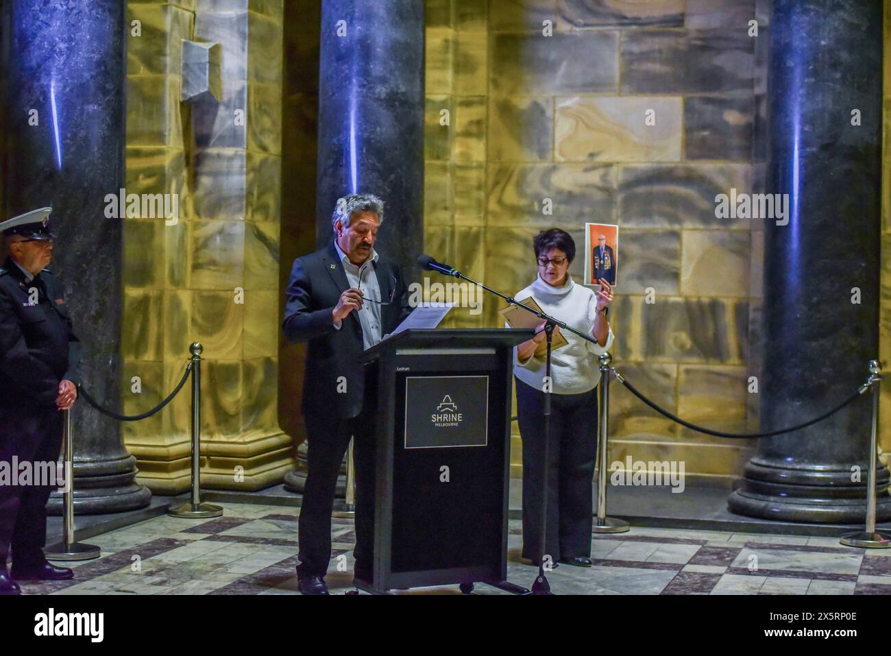 President of Victorian Association of the World War 2 Veterans from the ...