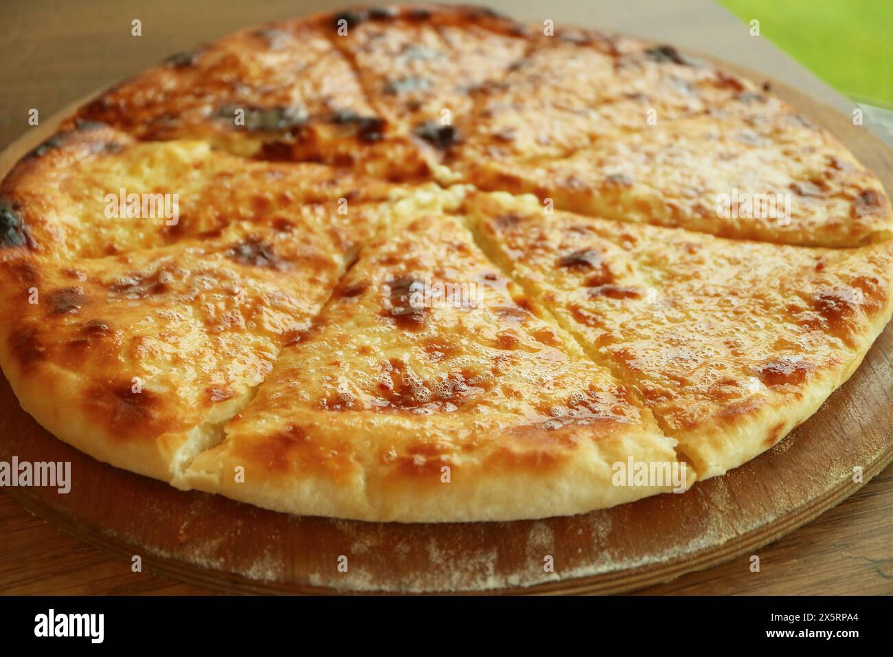 Closeup of Freshly Baked Khachapuri Imeruli or Cheese-filled Georgian ...