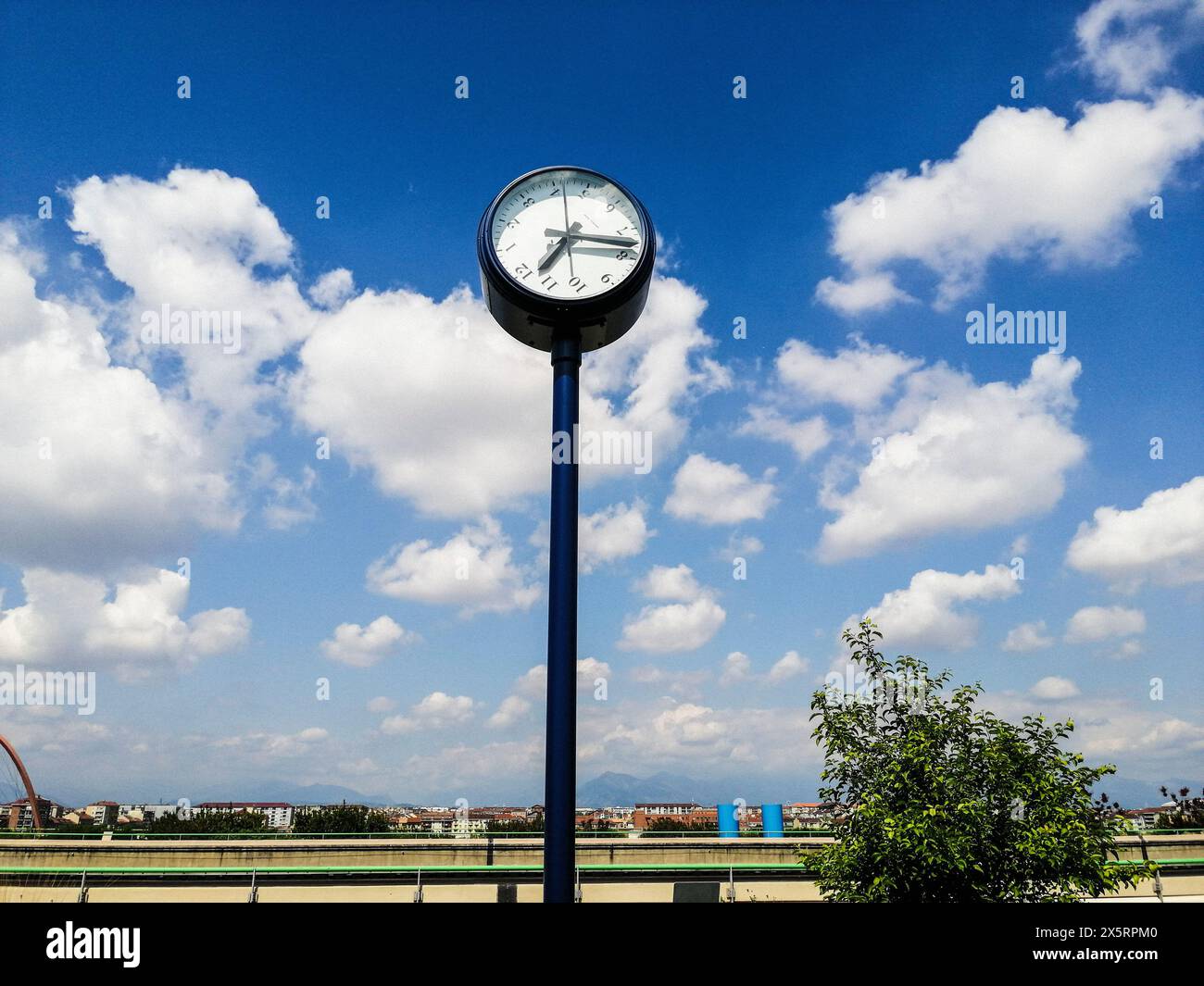 Italy, Turin, Lingotto, Pista 500, clock Stock Photo - Alamy