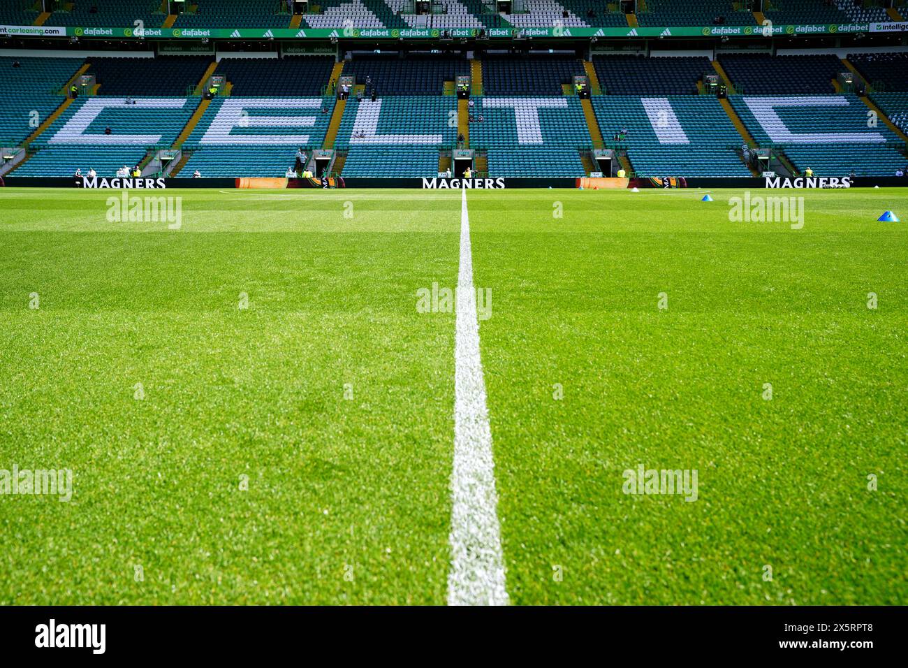 A general view of the pitch ahead of the cinch Premiership match at the ...