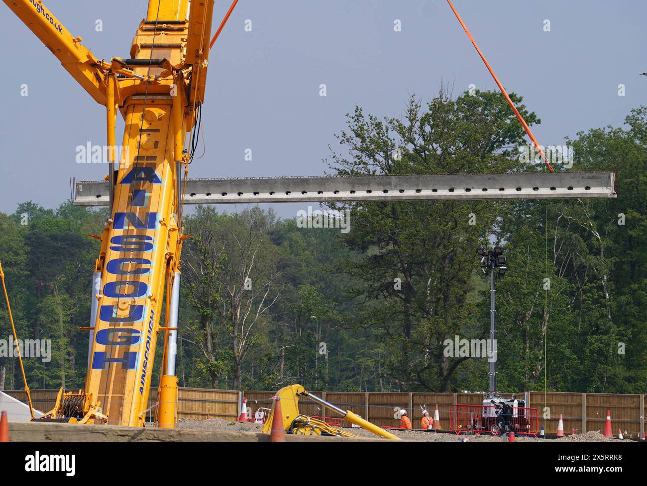 Engineering work taking place at the A3 Wisley interchange at Junction ...