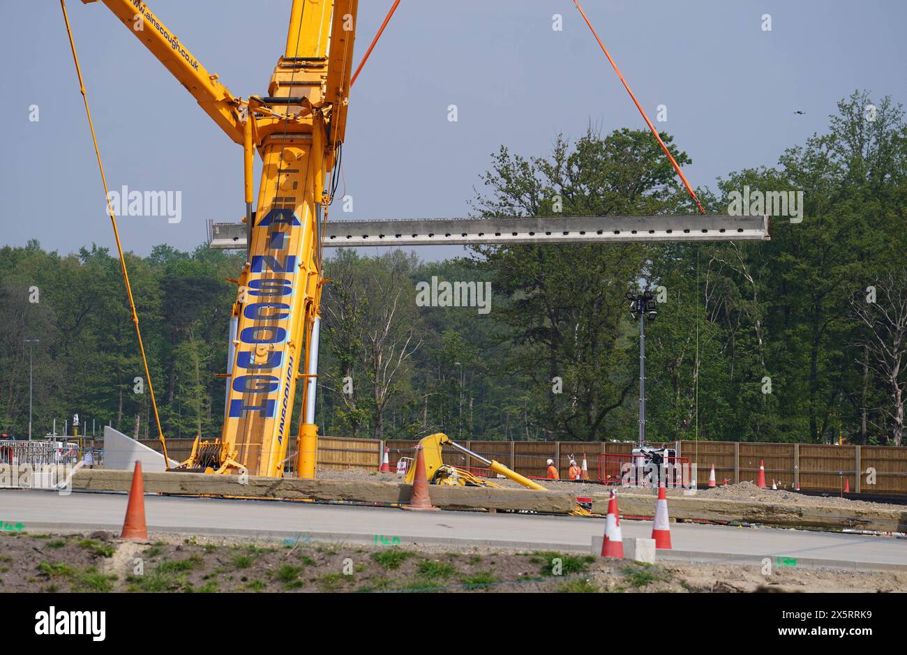 Engineering work taking place at the A3 Wisley interchange at Junction ...
