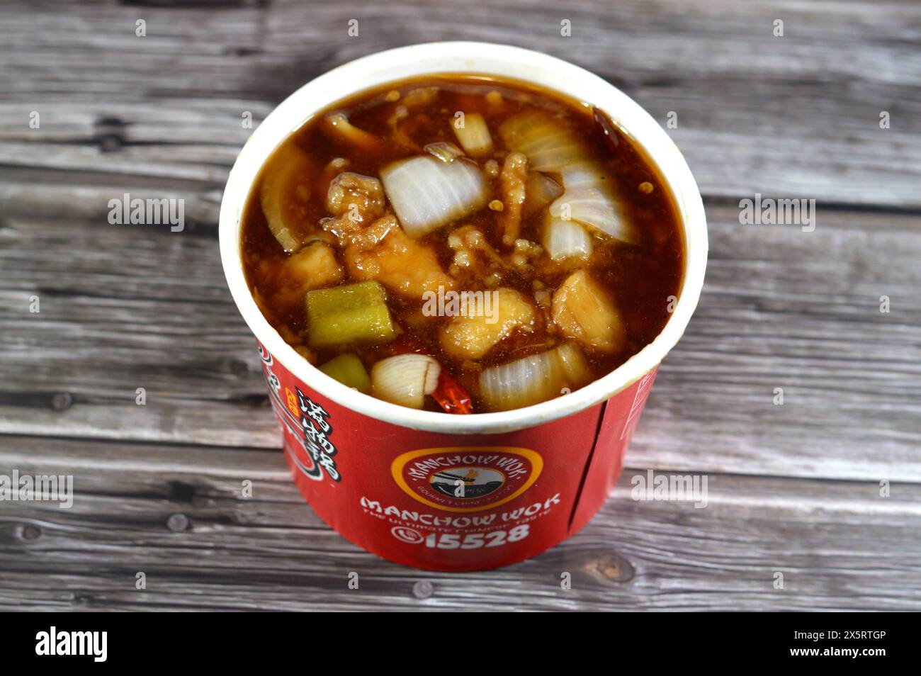 Cairo, Egypt, March 27 2024: Panda house Manchow wok Chinese food ...