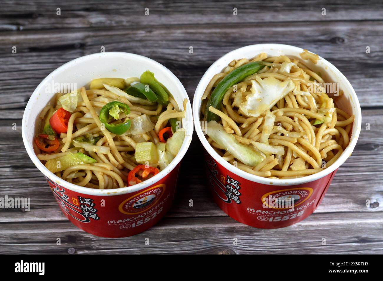 Cairo, Egypt, March 27 2024: Panda house Manchow wok Chinese food ...