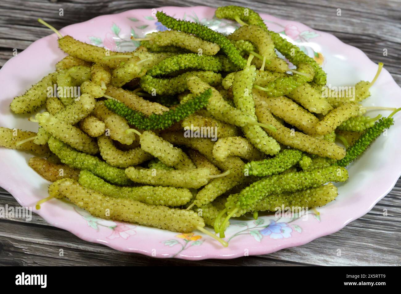 White Shahtoot Mulberry fruits, Long Morus nigra or alba edible fruit ...
