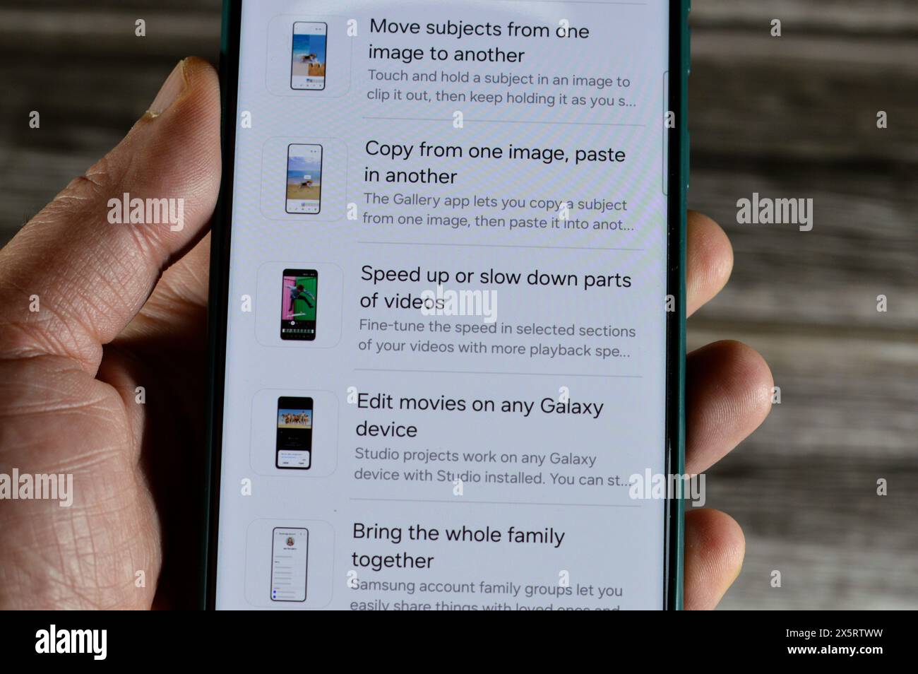 Cairo, Egypt, April 1 2024: Samsung software update for Samsung ...