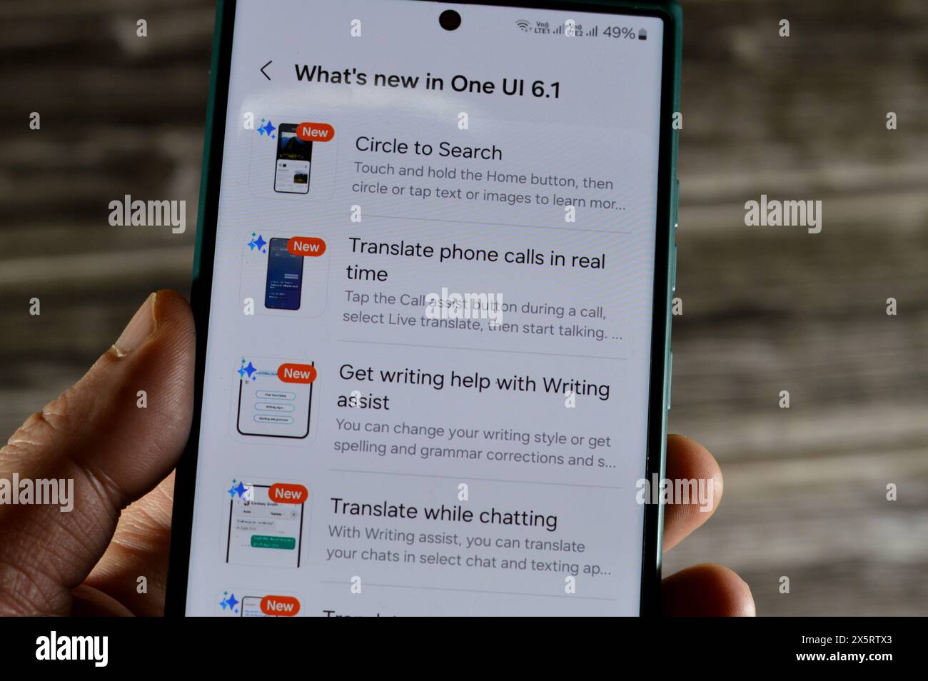 Cairo, Egypt, April 1 2024: Samsung software update for Samsung ...