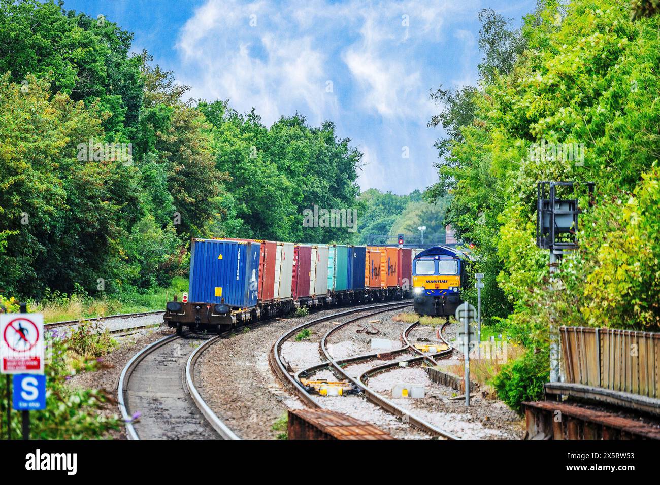 freight train goods cargo train british rail network rail west midlands ...