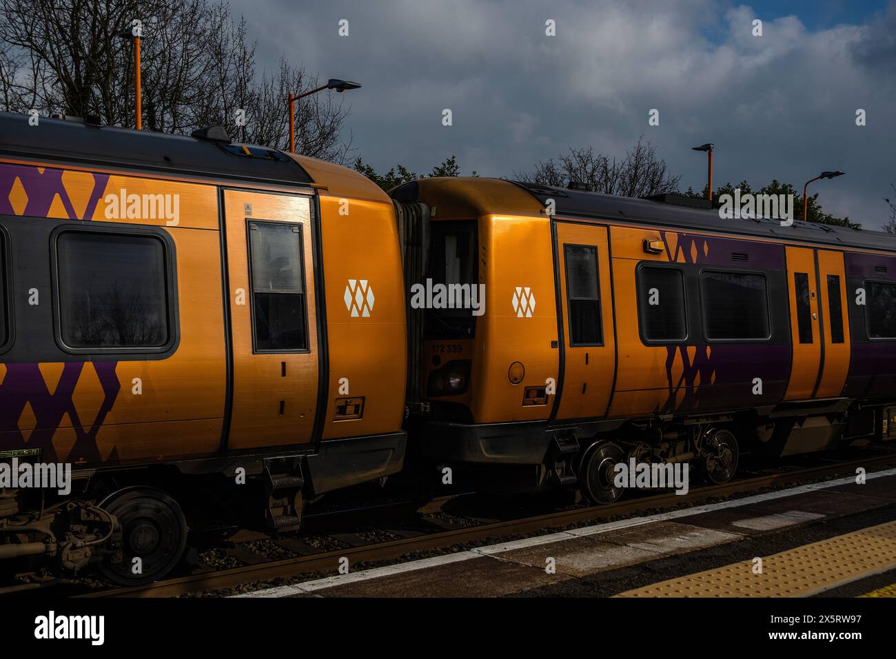 British Rail Network Rail Diesel powered passenger commuter trian ...