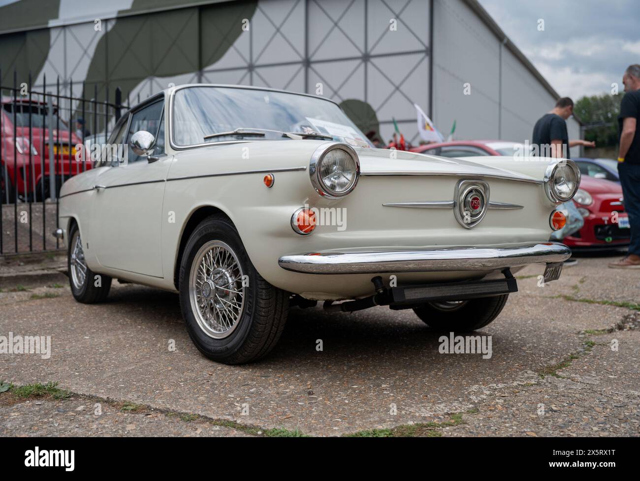 Italian car show at Brooklands museum in Surrey UK. Ferrari ...