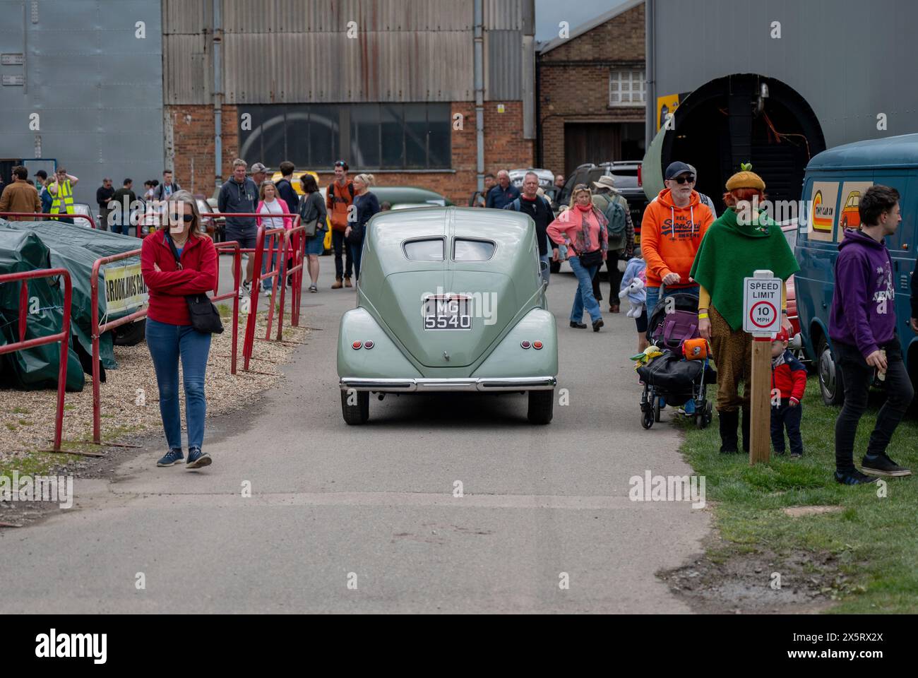 Italian car show at Brooklands museum in Surrey UK. Ferrari ...