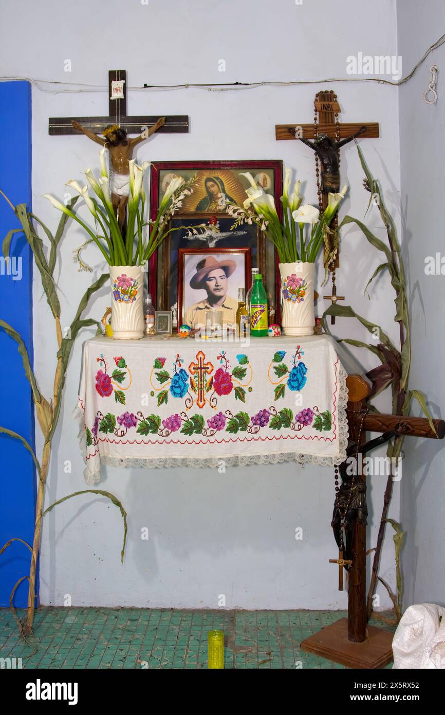 Matatlan, Oaxaca; Mexico. Escobar Family Altar to Ancestor, in the ...