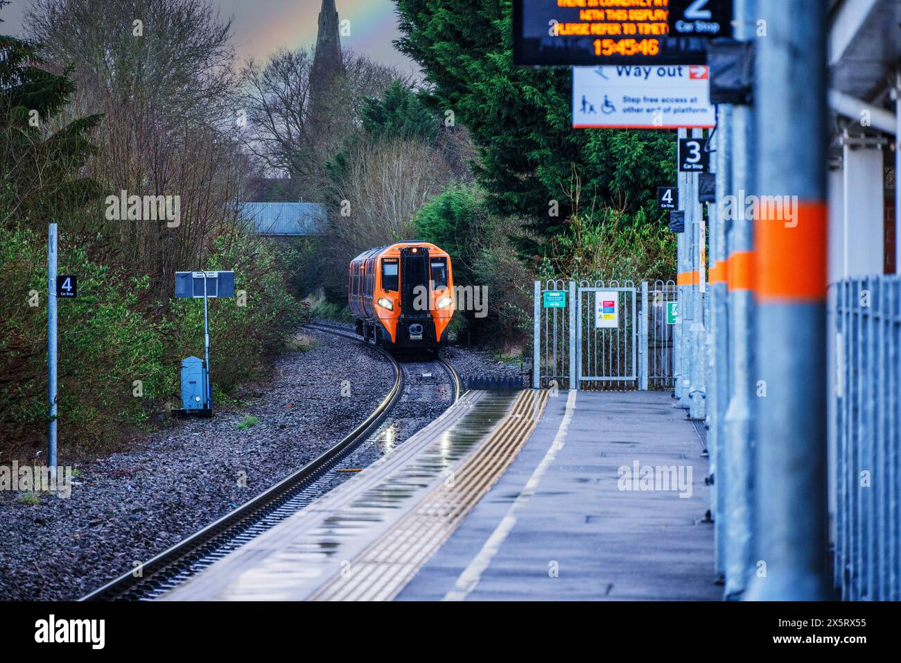British Rail Network Rail Diesel powered passenger commuter trian ...