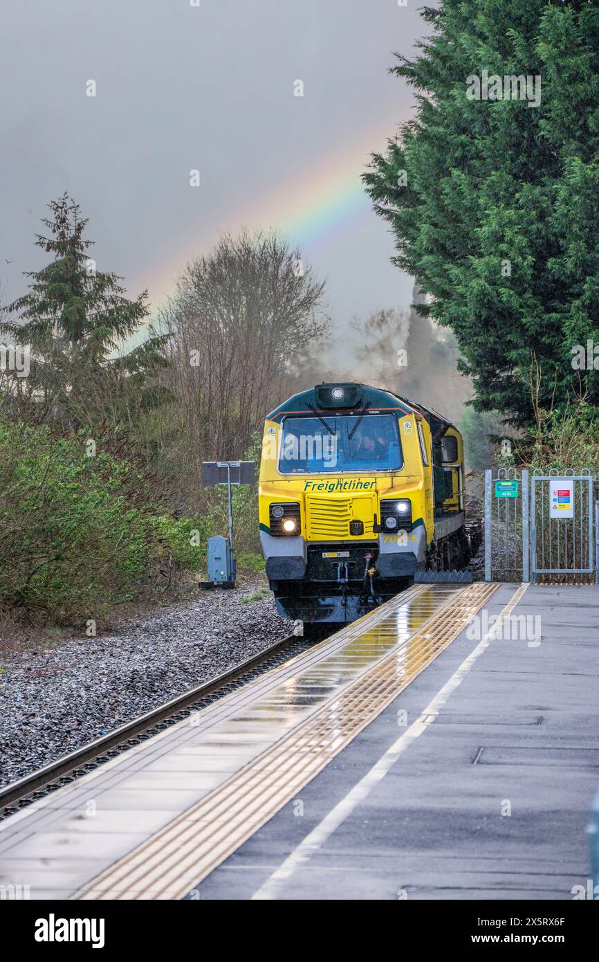 freight train goods cargo train british rail network rail west midlands ...