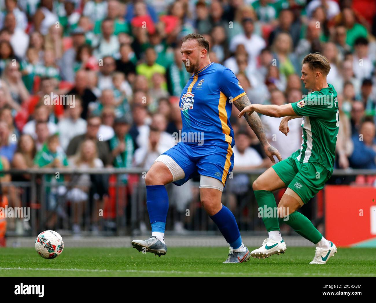 Romford’s Darren Phillips in action against Great Wakering Rovers FC's ...