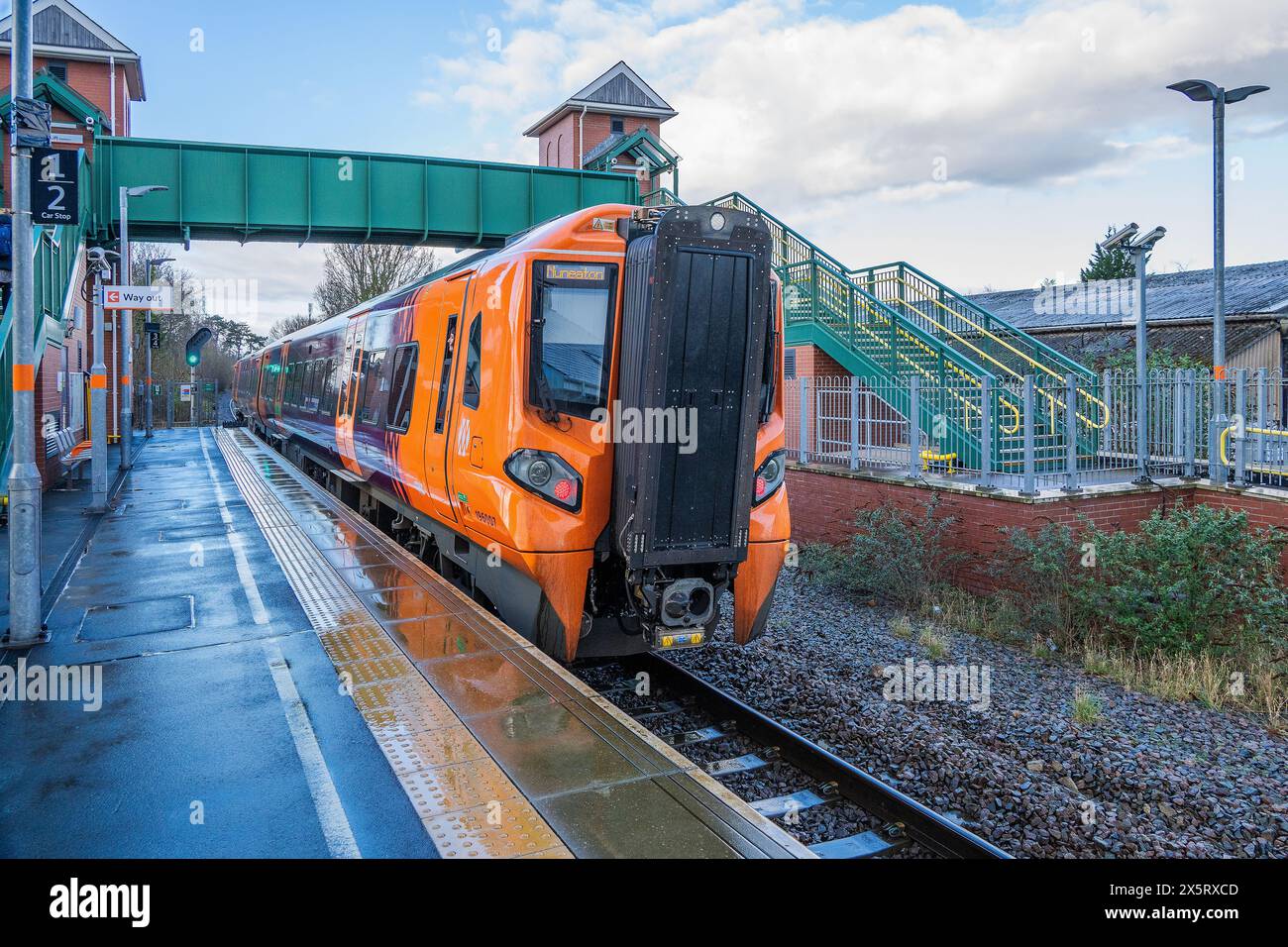 electric powered passenger commuter train west midlands england uk ...