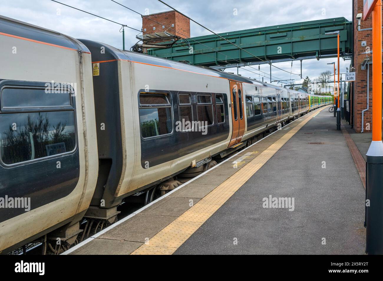 electric powered passenger commuter train west midlands england uk ...