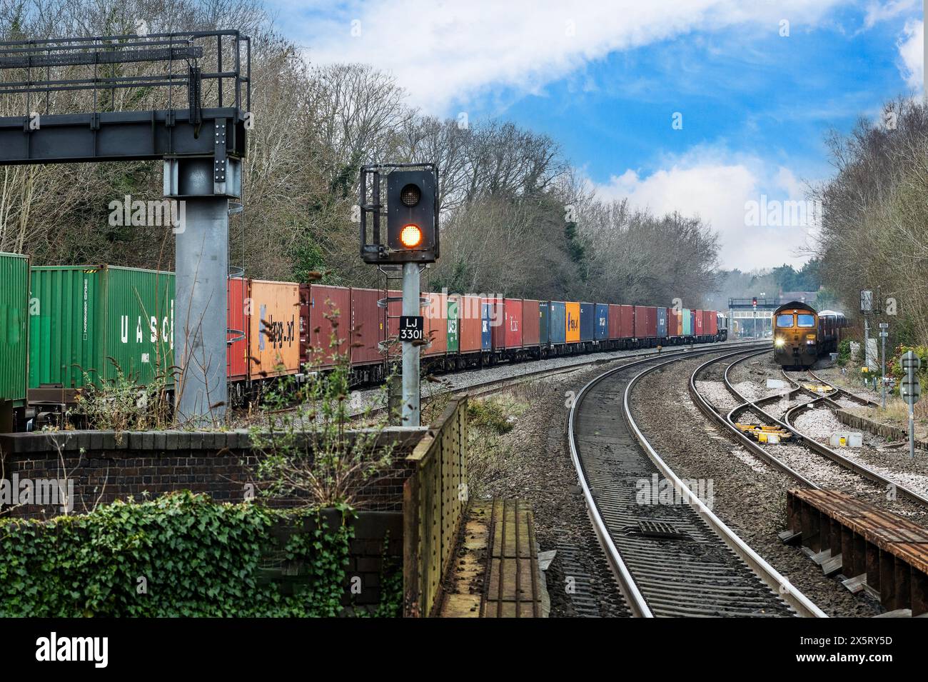 freight train goods cargo train british rail network rail west midlands ...
