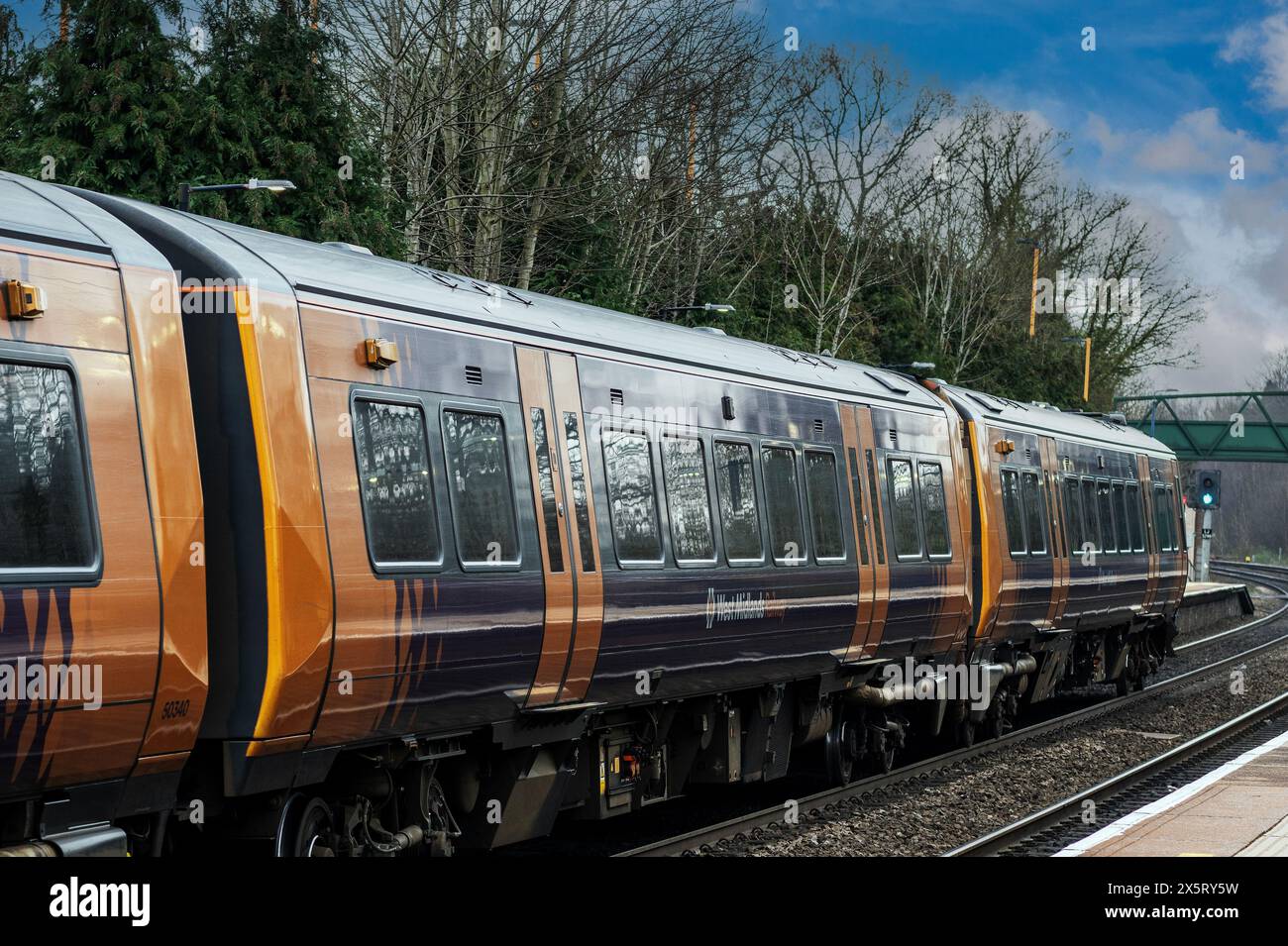 British Rail Network Rail Diesel powered passenger commuter trian ...