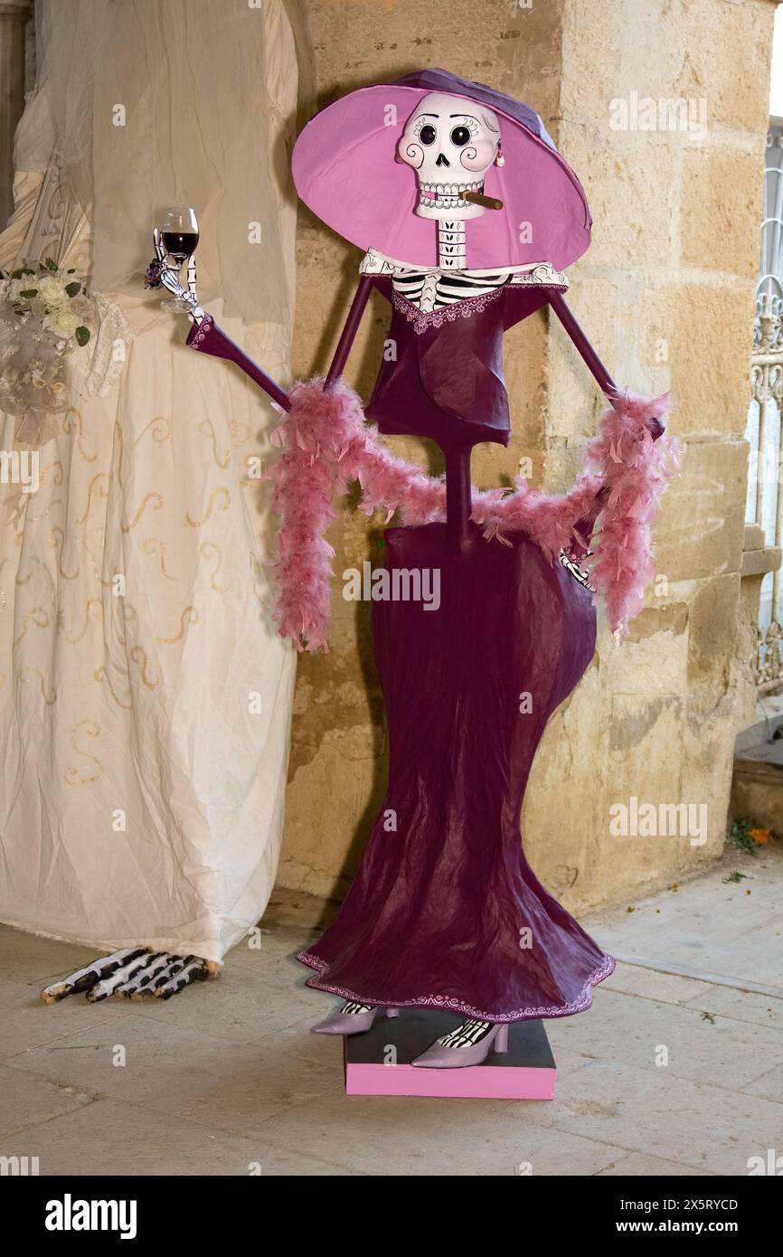 Oaxaca, Mexico, North America. Day of the Dead Celebrations. Cemetery ...