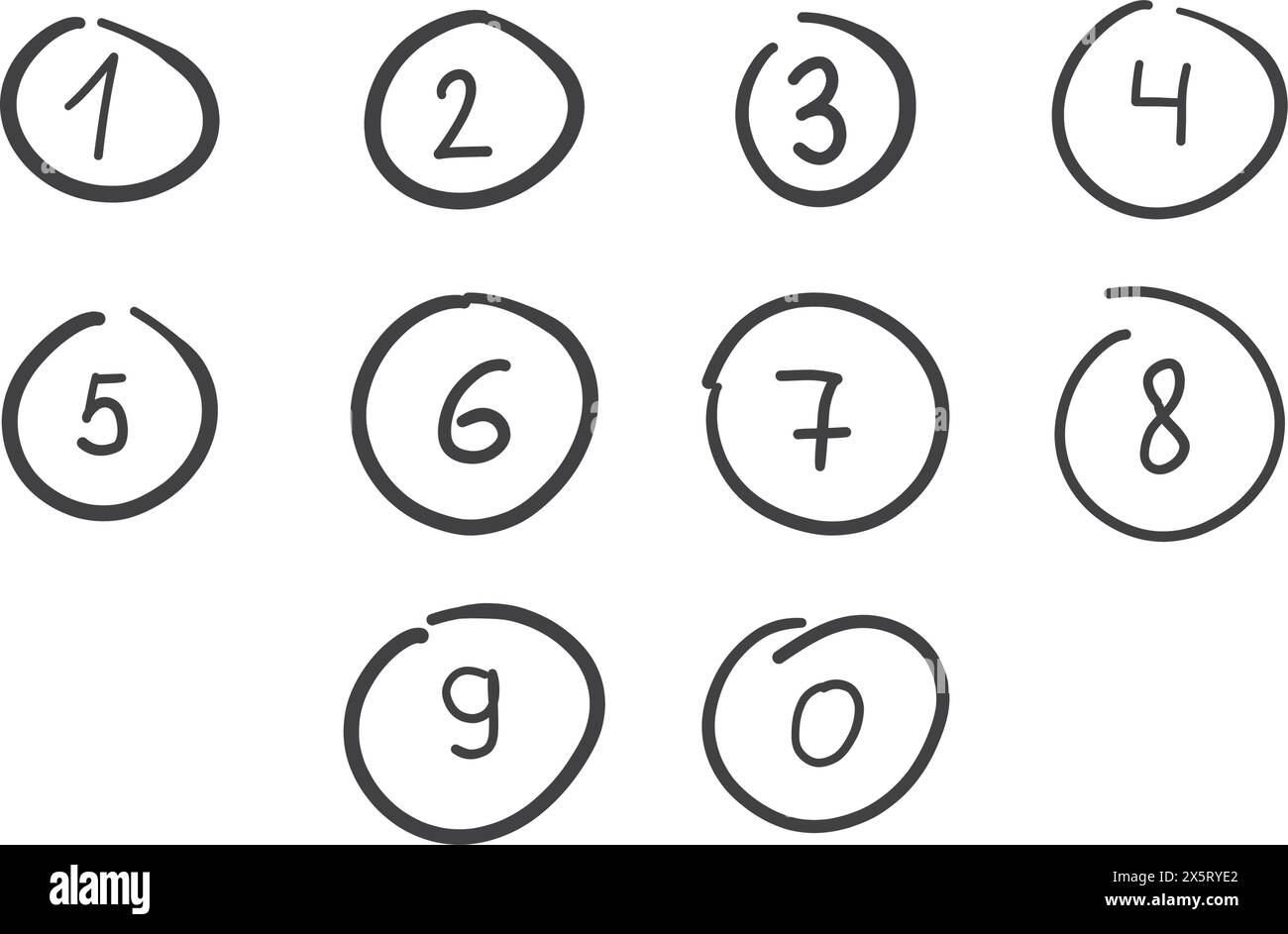 Numbers with characters vector hi-res stock photography and images - Alamy