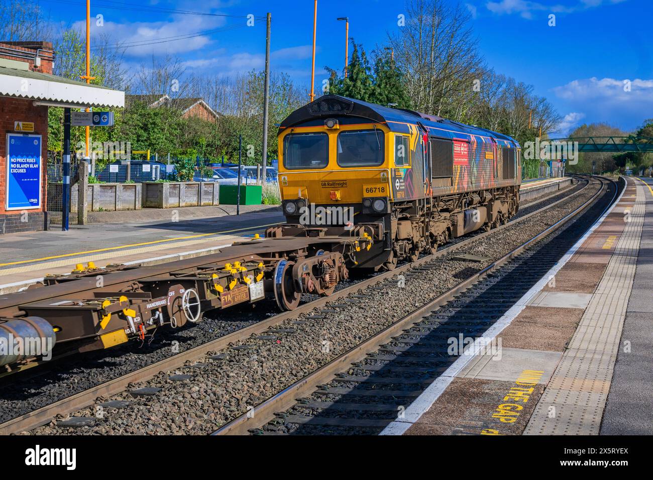 freight train goods cargo train british rail network rail west midlands ...