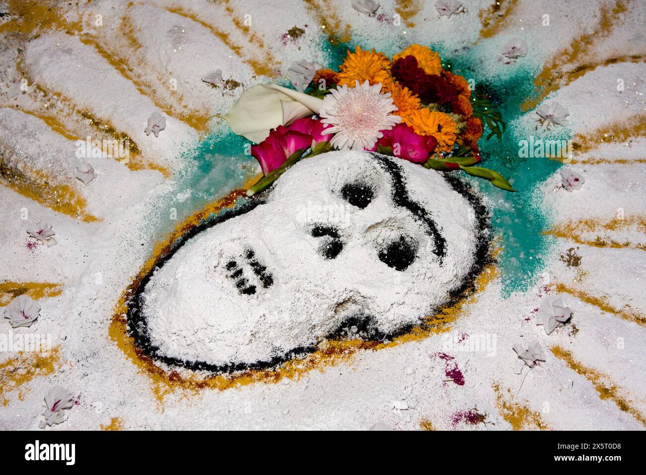 Oaxaca, Mexico, North America. Day of the Dead Celebrations. Sand ...