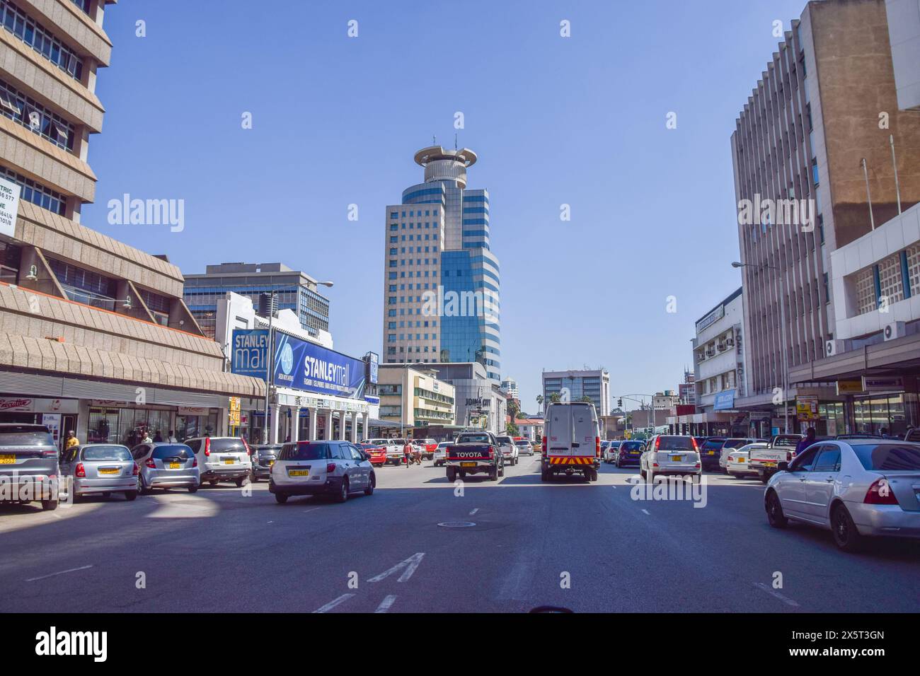 Harare, Zimbabwe, 20th April 2024: Harare city centre, daytime view ...