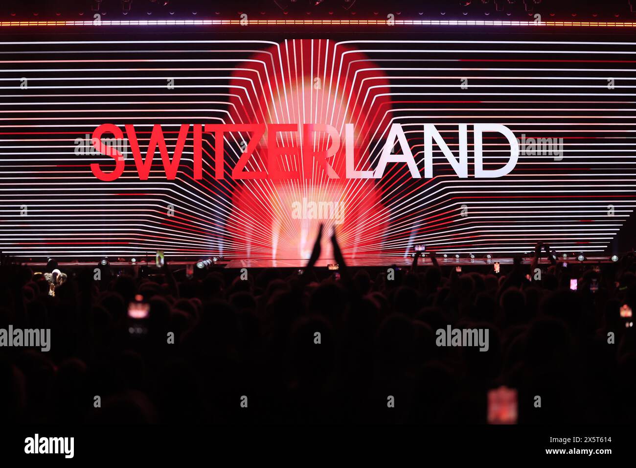 Malmo arena eurovision flag hi-res stock photography and images - Alamy
