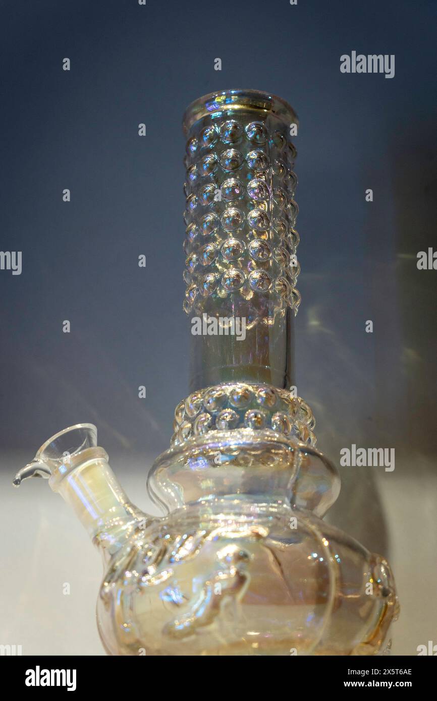 Bangkok, Thailand. 10th May, 2024. A close-up of a water pipe for ...