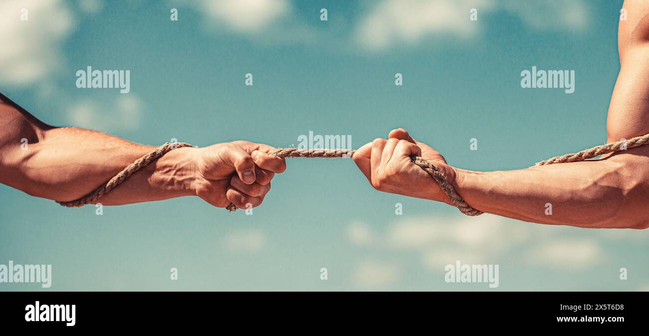 Rescue, help, helping gesture or hands. Conflict, tug of war. Two hands, helping hand, arm ...