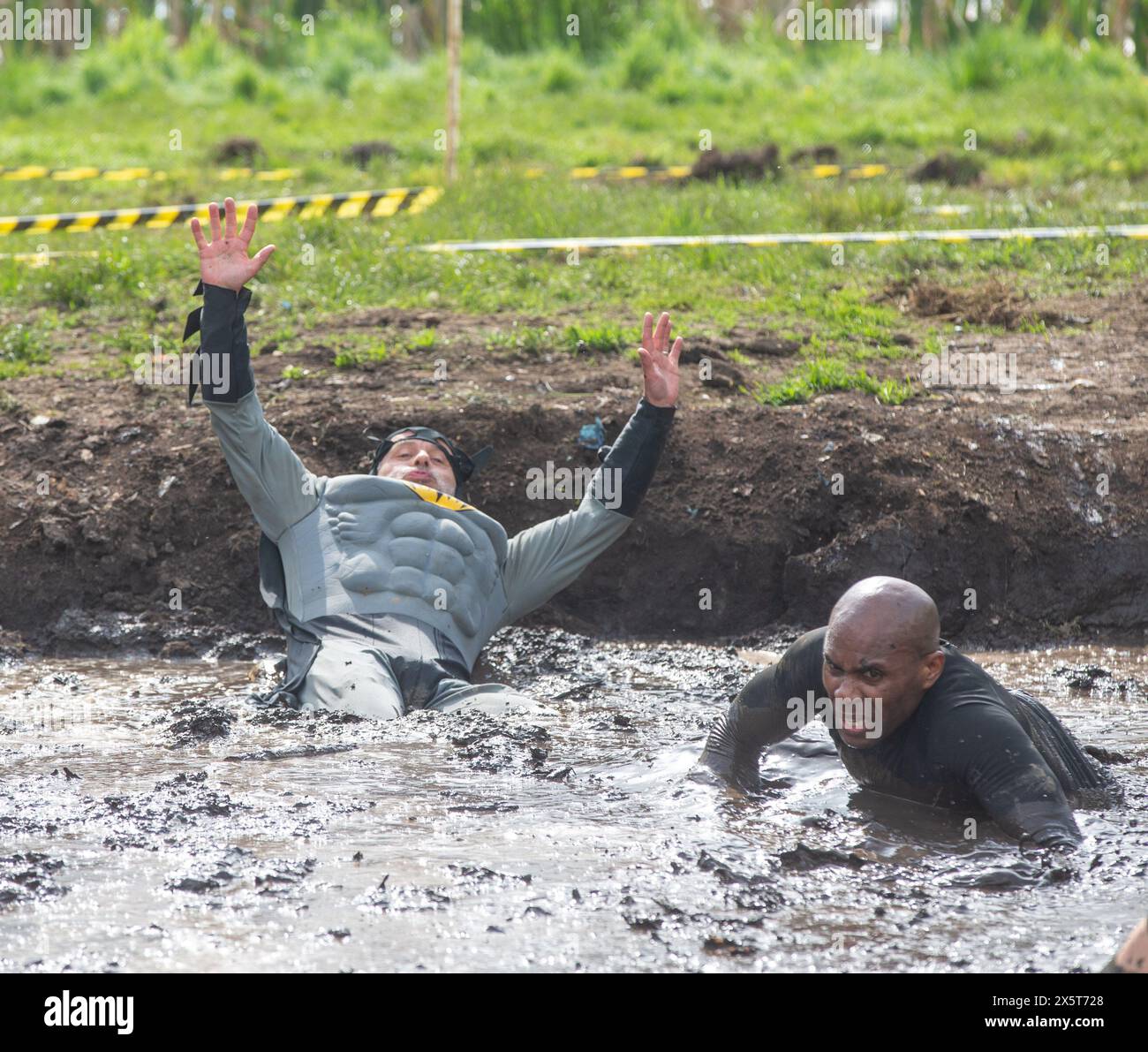 Brentwood, Essex uk 11th May 2024 Participants battle against obstacles ...