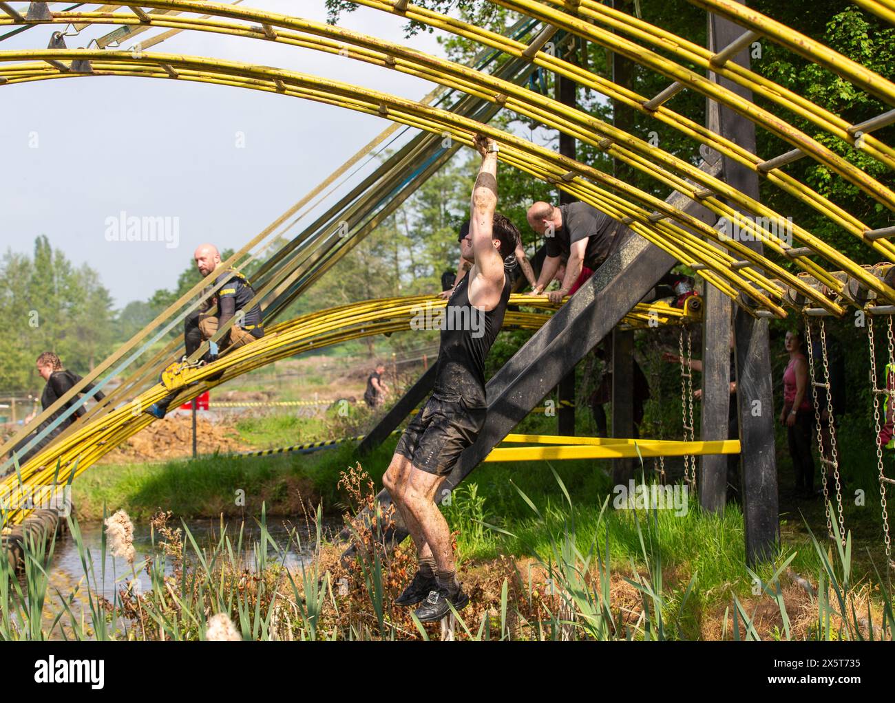 Brentwood, Essex uk 11th May 2024 Participants battle against obstacles ...