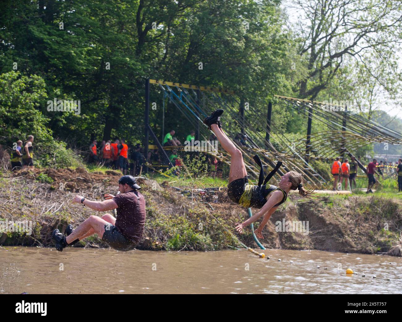Brentwood, Essex uk 11th May 2024 Participants battle against obstacles ...