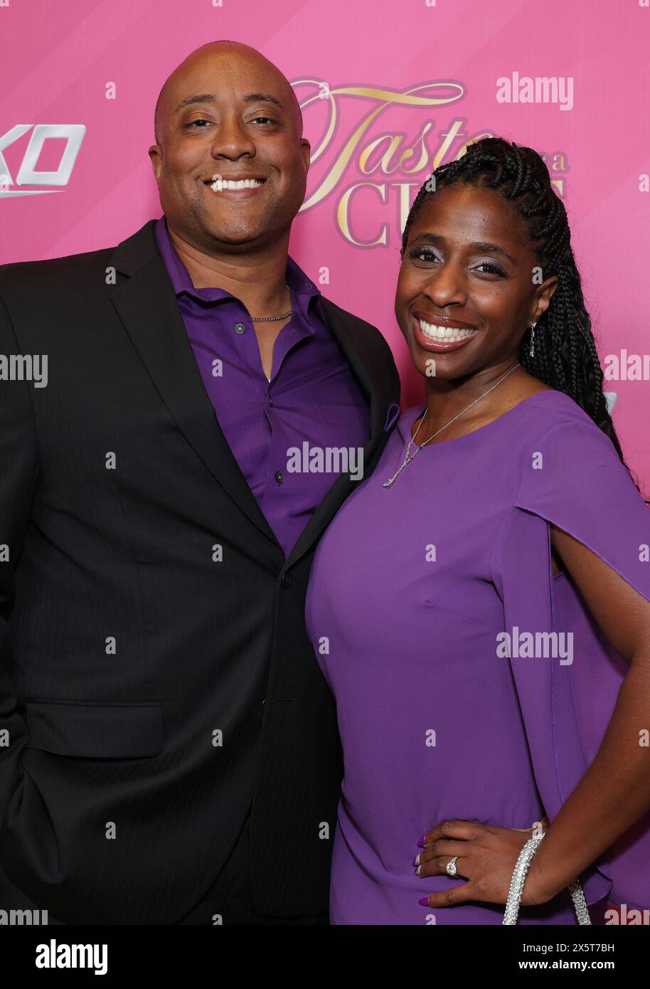 BEVERLY HILLS, CA - May 10: John Malonson, Medell K. Briggs-Malonson at ...