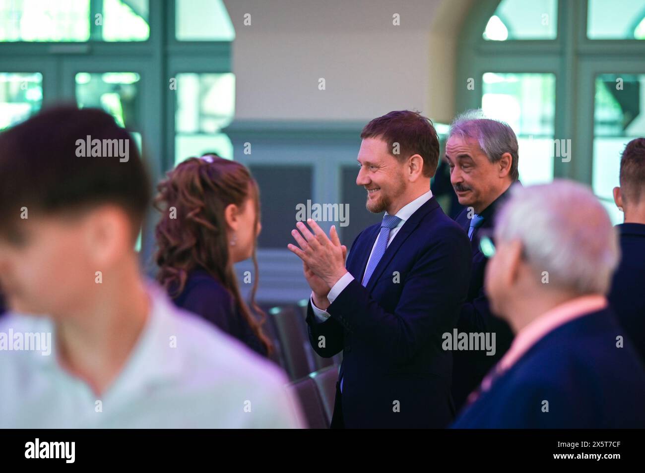 Leipzig, Germany. 11th May, 2024. Michael Kretschmer, Minister ...