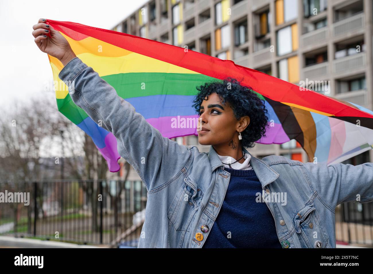 Progress pride flag hi-res stock photography and images - Alamy