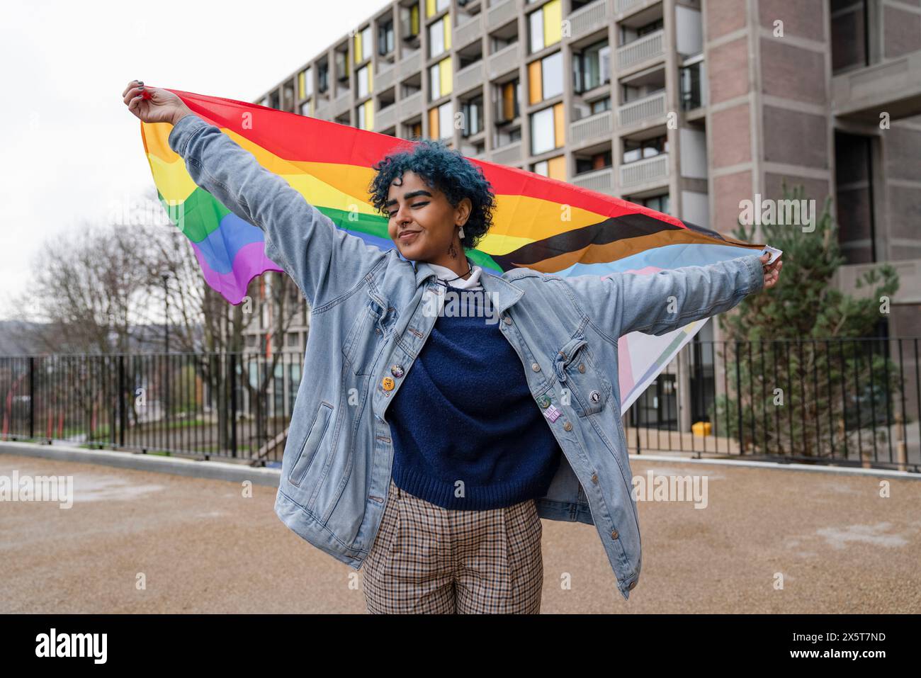 Progress pride flag hi-res stock photography and images - Alamy