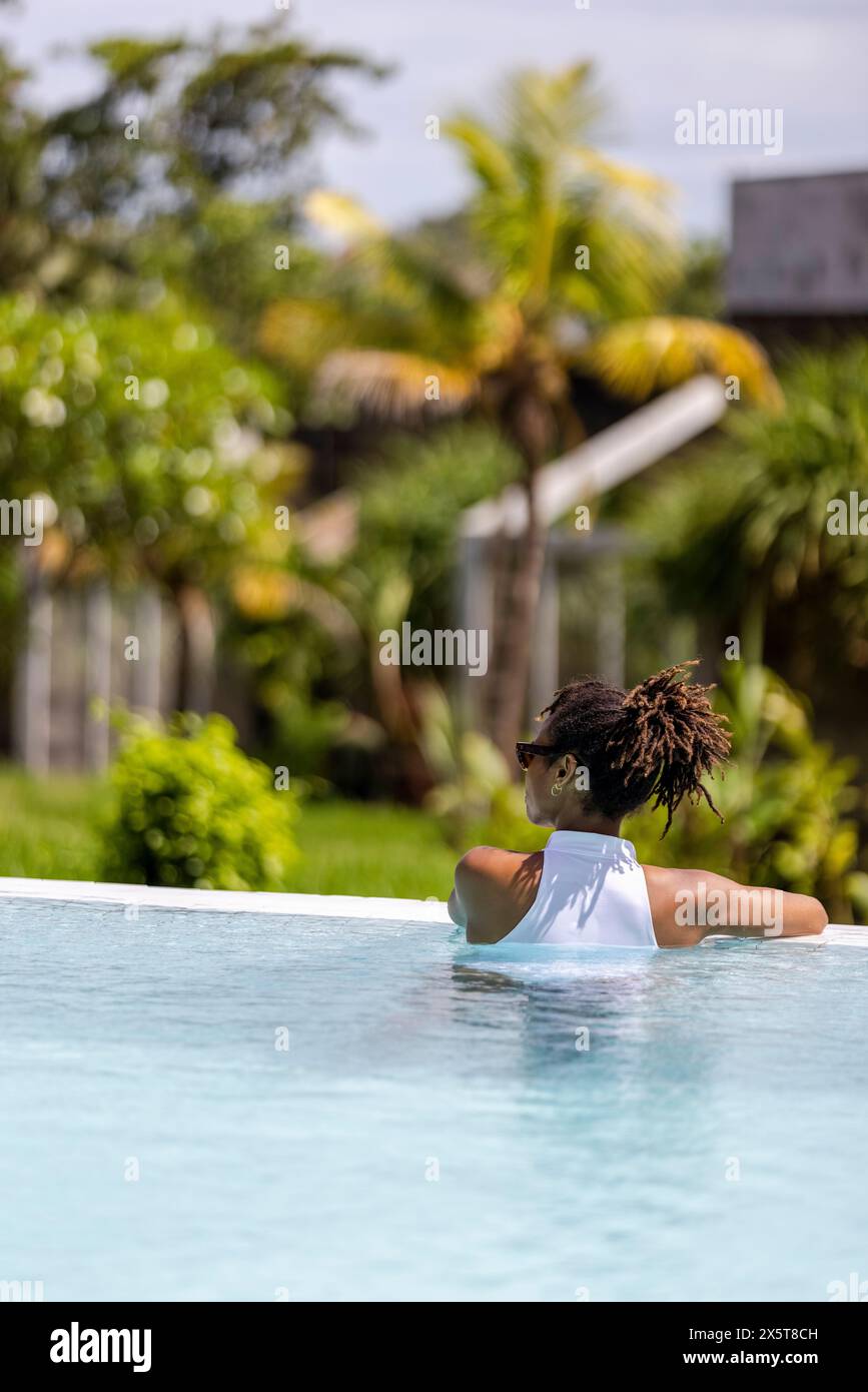 Woman swimsuit rear view hi-res stock photography and images - Alamy