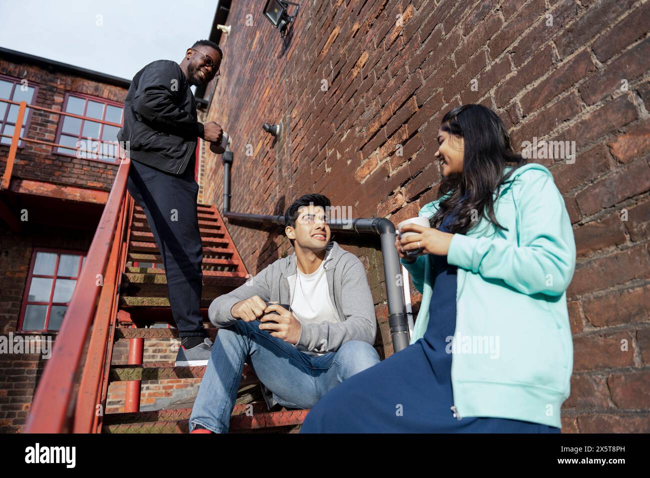Group of people stairs hi-res stock photography and images - Alamy